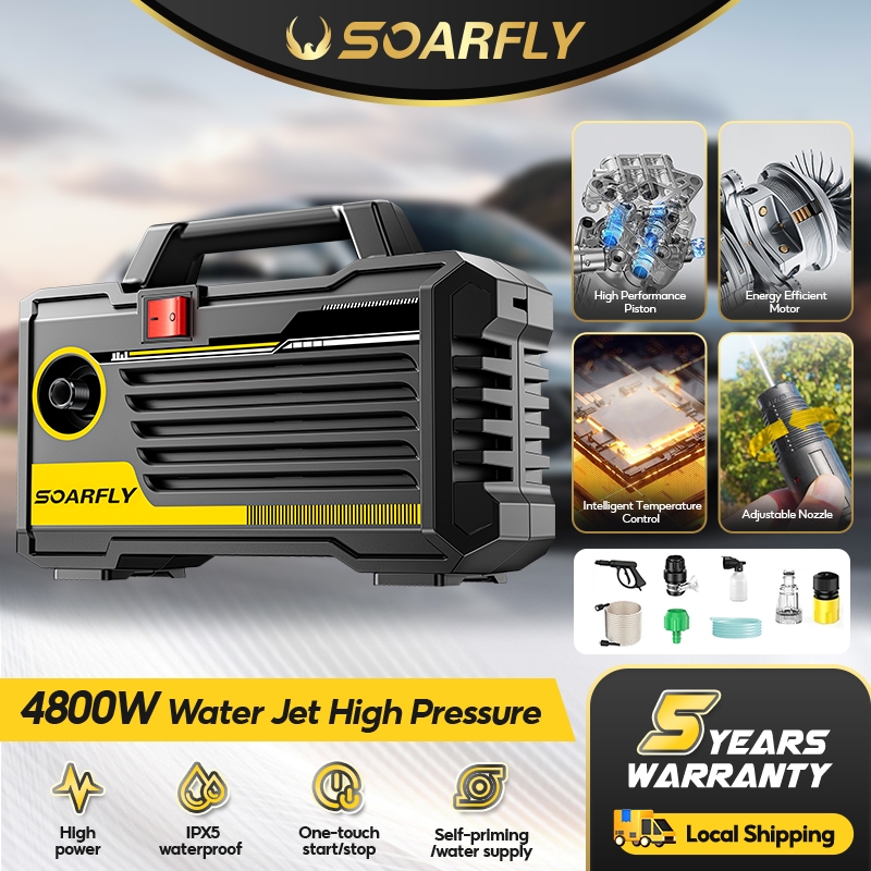 SOARFLY High Pressure Cleaner Water Jet (3800W) Pressure Washer ...