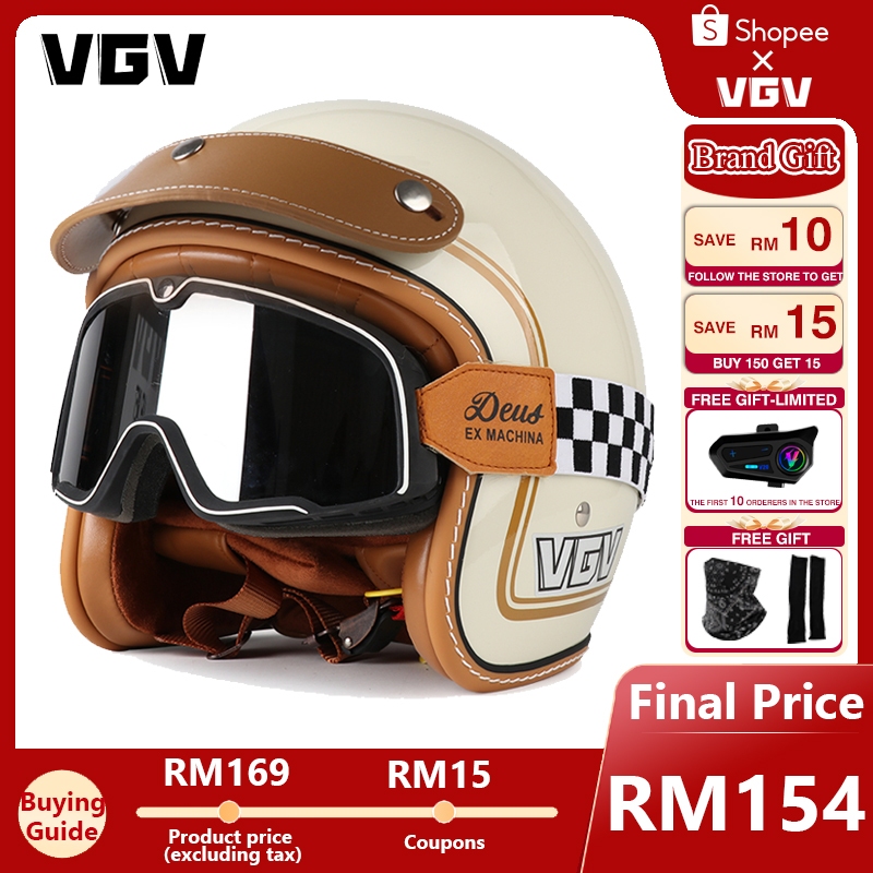 VGV K7 RETRO HELMET VINTAGE DESIGN ELEMENT RETRO OLD SKOOL HARLEY ...