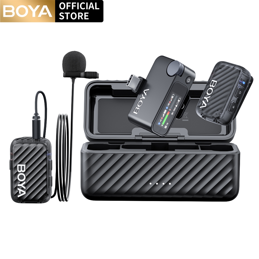 BOYAMIC 2 Wireless Lavalier Microphones for Android/Camera/Tablets/PC ...