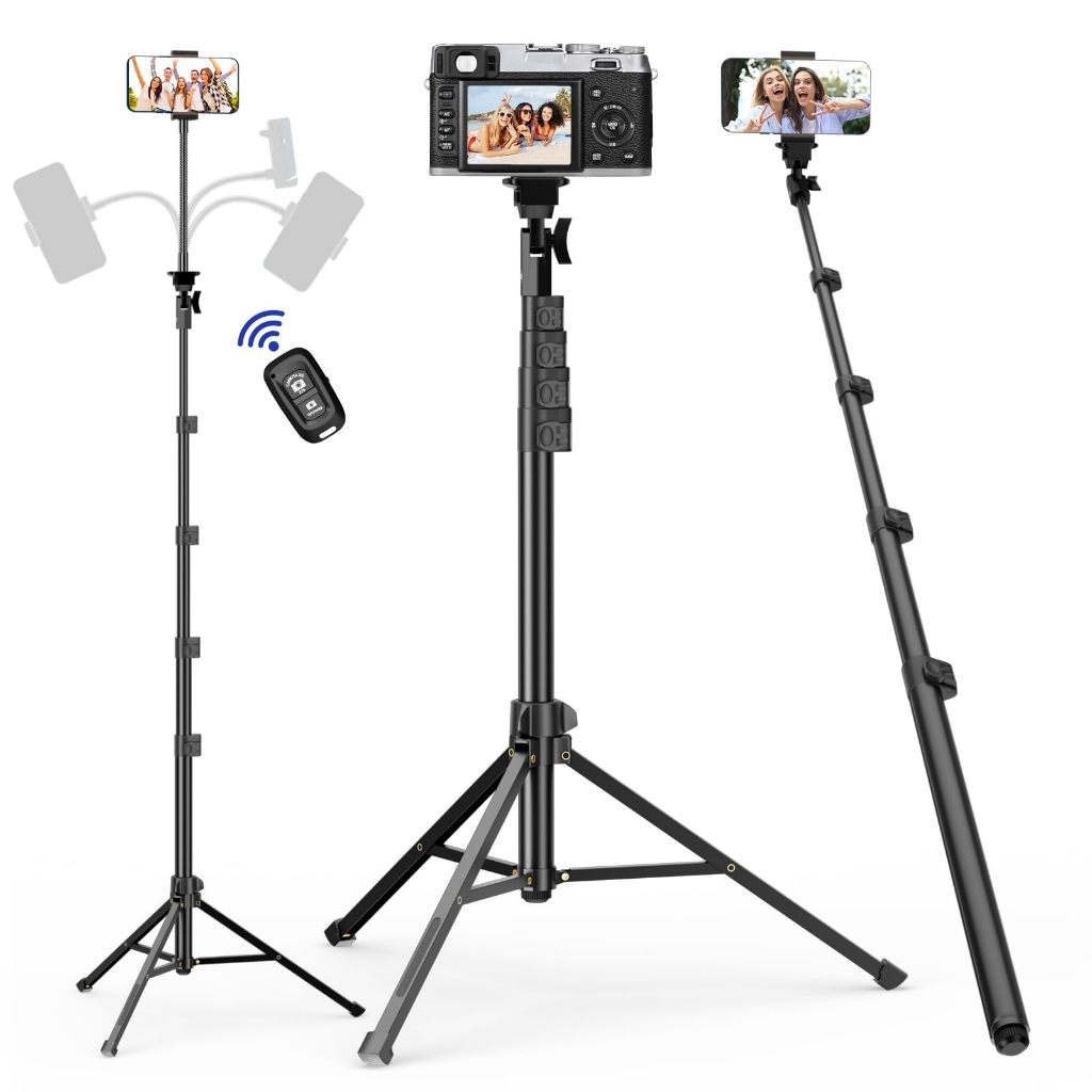 Selfie stick Adjustable Holder Tripod Stand with Remote Portable for ...
