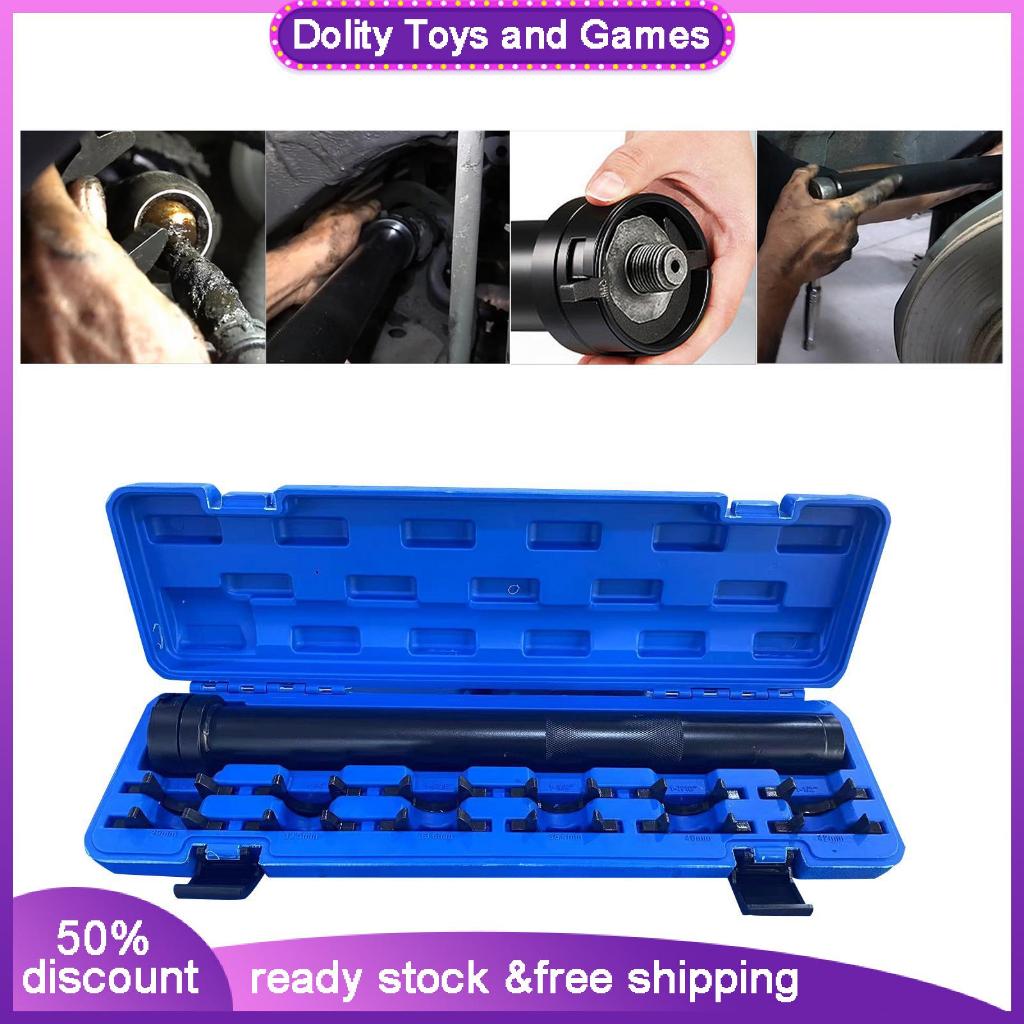 13pcs Inner Tie Rod Tool Kit SAE Metric Size, with 12 Crowfoot Adapters ...