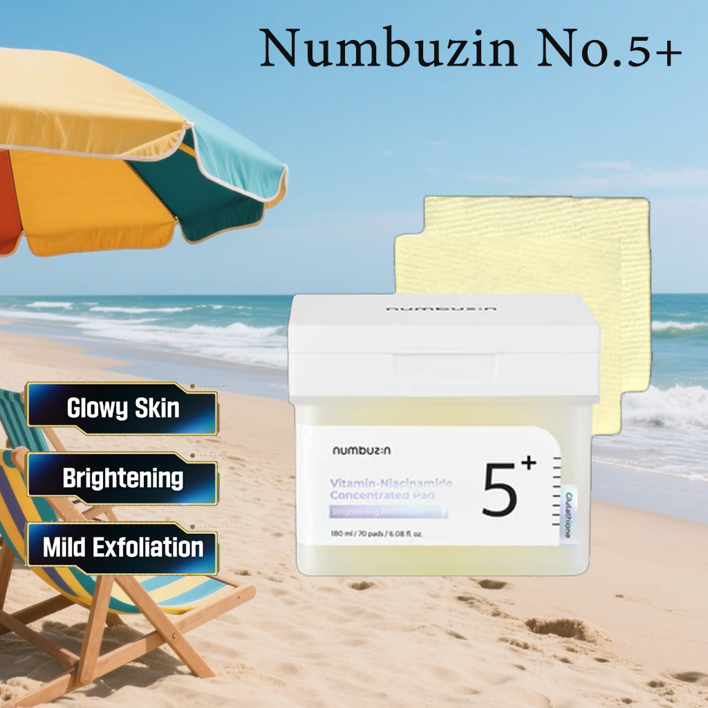 numbuzin No.5+ Vitamin-Niacinamide Concentrated Pad 180ml (70Pads) | Shopee Malaysia