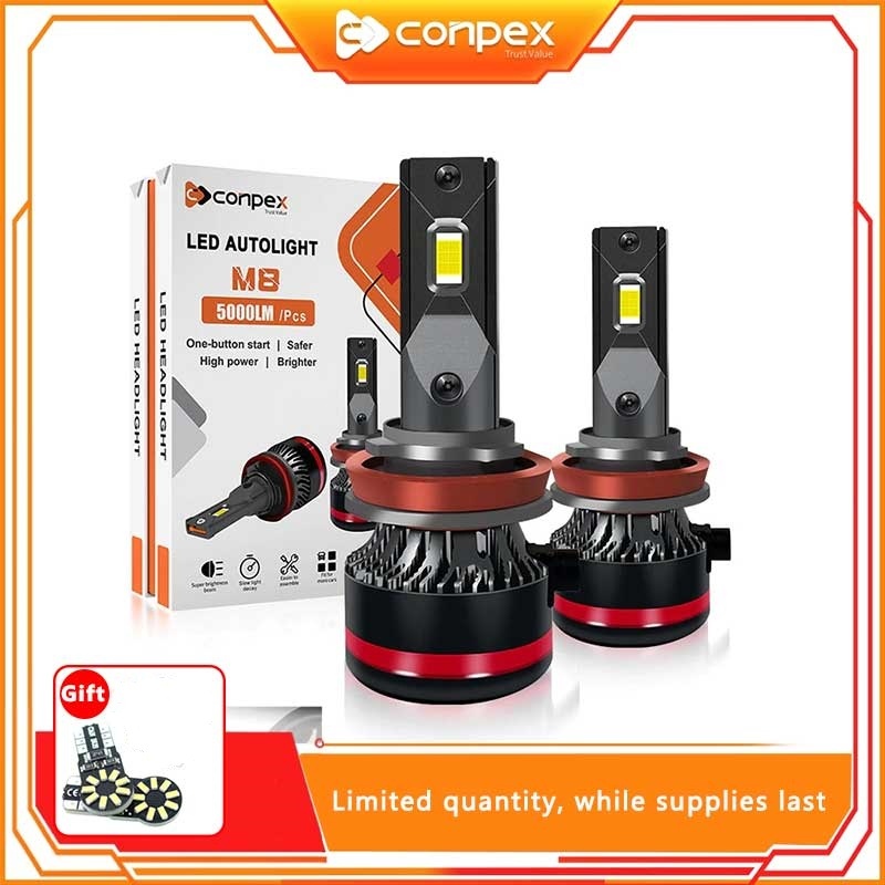CONPEX M8 PRO 11000LM Led Car Headlightfor 9005/9006/9007/9012/H1/H3/H4/H7/H8/H9 | Shopee Malaysia