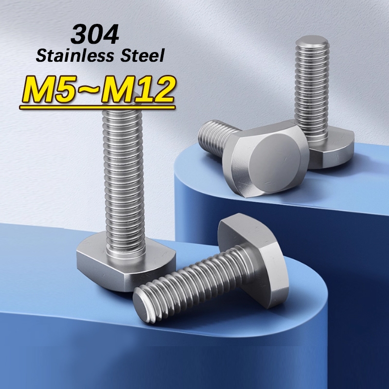 304 Stainless Steel T Shape Type Head Screw Bolt for T-Slot Chute T ...