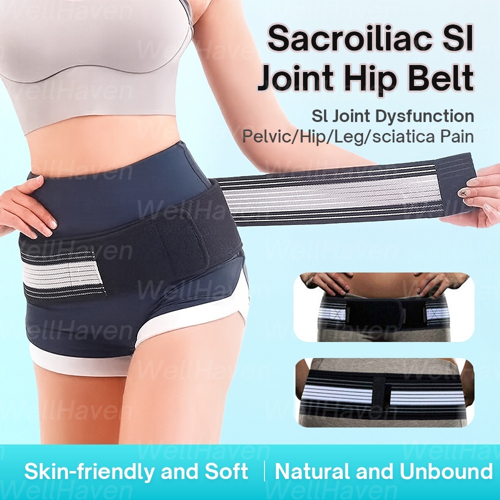 Sacroiliac SI Joint Belt Lower Back Support for Sciatica,Pelvis&Lumbar ...