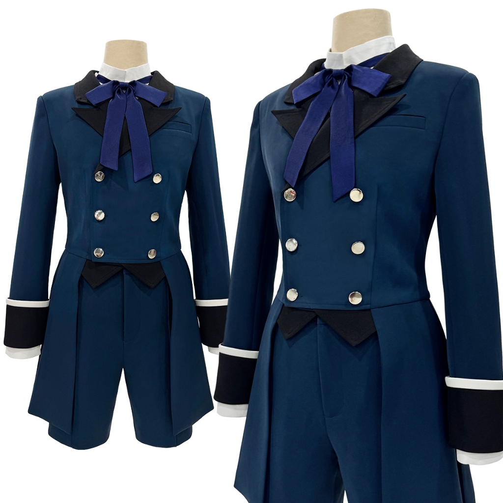 HOLOUN Black Butler Cosplay Costume - Ciel Phantomhive Blue Dress Anime ...