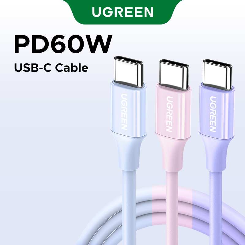 UGREEN 60W USB C to Type-C Fast Charge Data Cable For samsung S23 ultra Macbook HUAWEI | Shopee ...