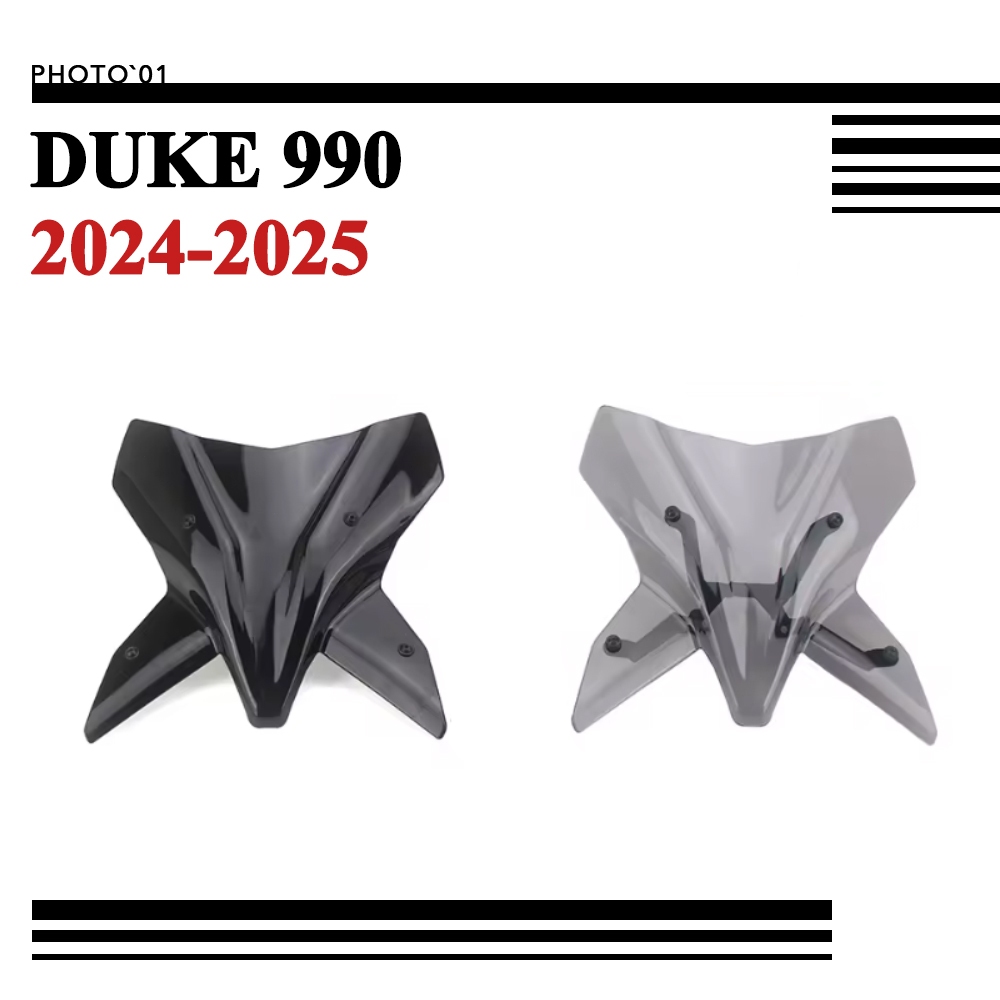 PSELR For KTM DUKE990 DUKE 990 Windshield Visor Windscreen Wind Shield ...