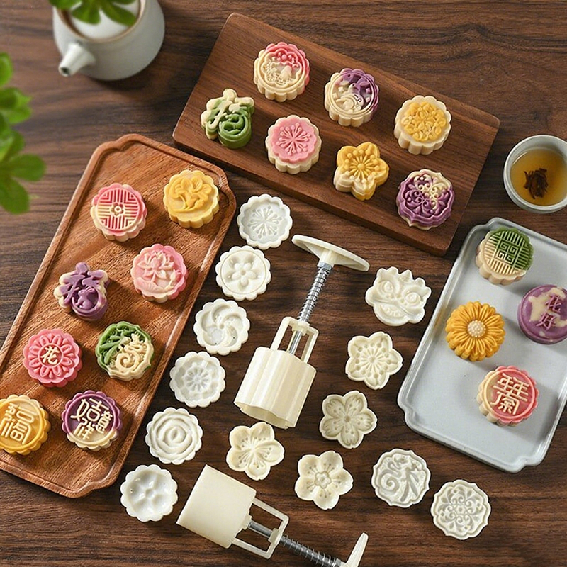 2025 New Mid-Autumn Festival Manual Moon Cake Press Mold Tool Chinese ...