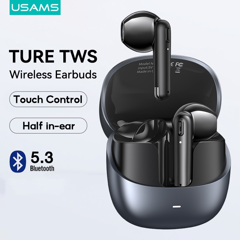 USAMS Wireless Earphones Bluetooth Earbuds TWS With Mic Bluetooth 5.3 ...