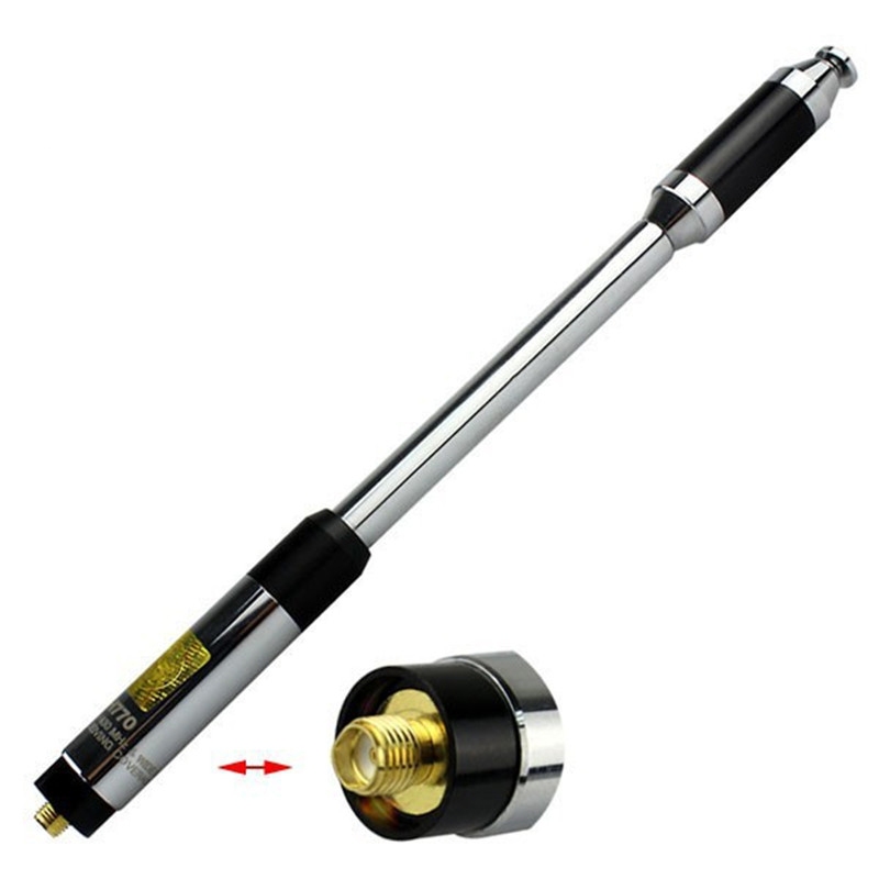 RH770 Telescopic Dual Band 144/430MHz High Gain SMA-Female/ Male/ BNC ...