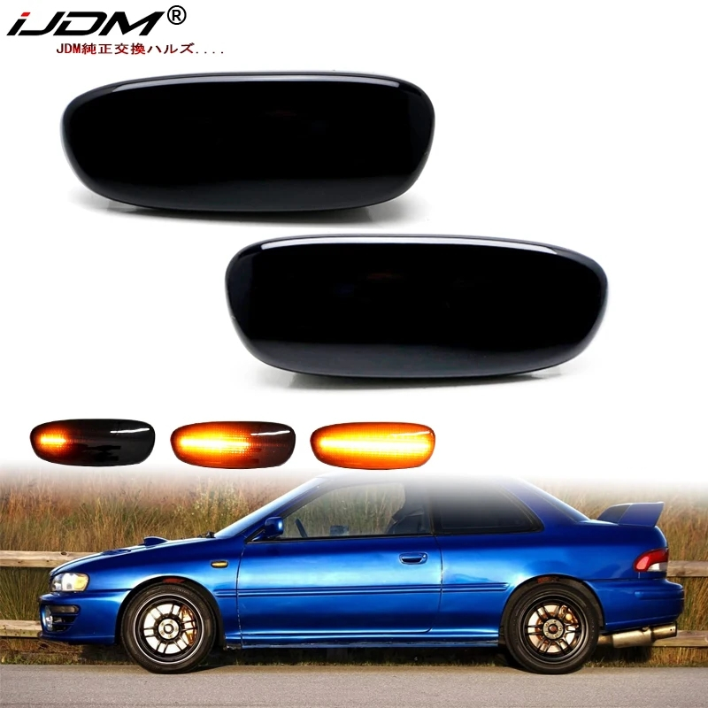 Dynamic LED Side Marker Fender Blinker Signal Light For Subaru Impreza ...