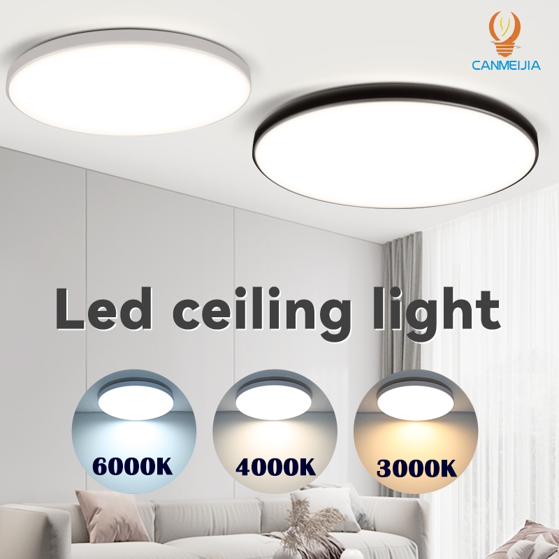 3 Colour Led Ceiling Light Modern Lampu Ceiling 40W 50W Lampu Siling 3 ...