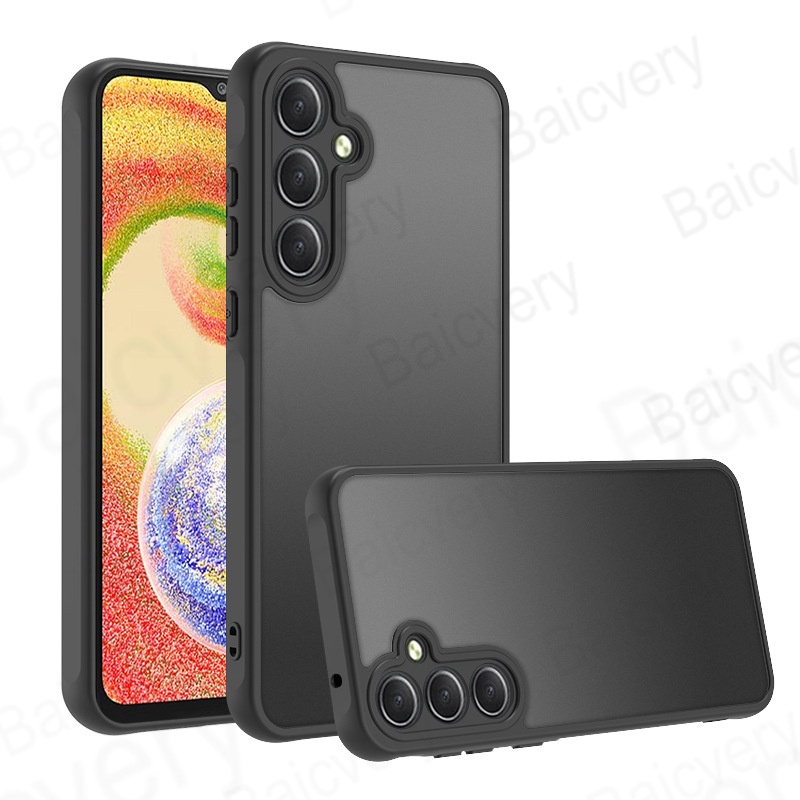 For Samsung Galaxy A17 A16 A15 A14 A55 A56 A26 A06 5G A07 A06 4G Case Black Matte Soft TPU ...