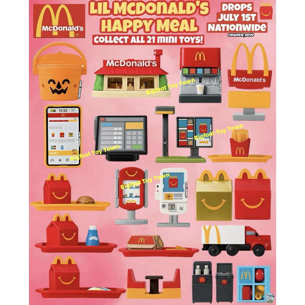 2025 McDonald's Mini Family Playhouse Toys, July McDonald's Happy ...