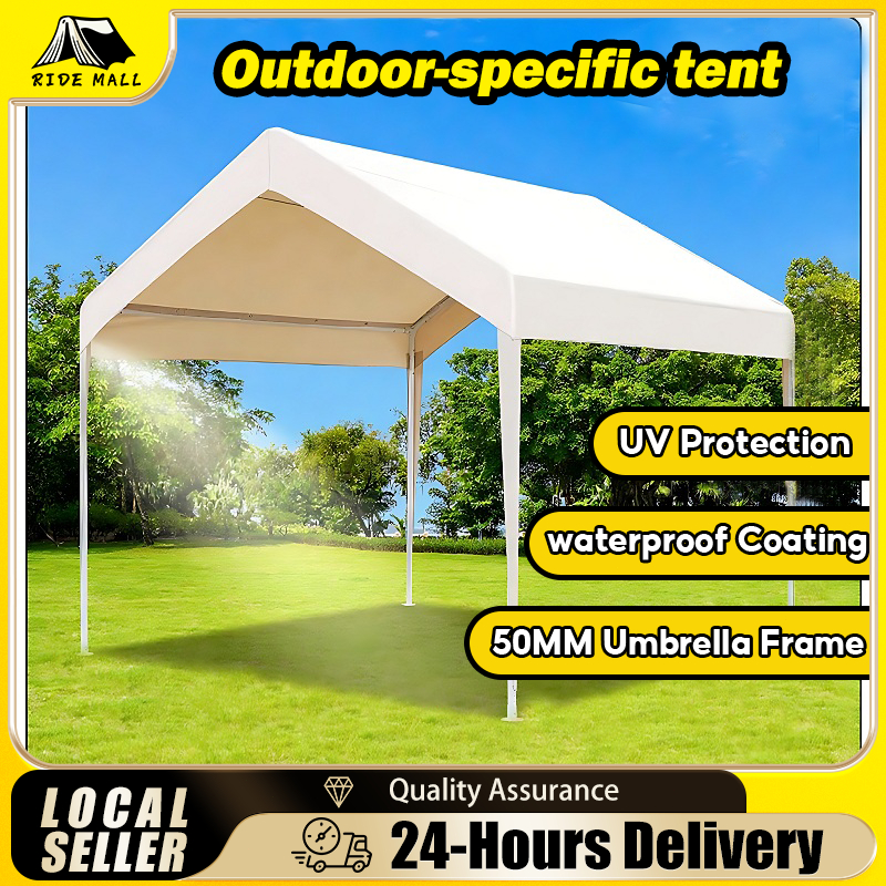 10x10 Ft Night Market Camping Canopy Tent Full Set, Iron Frame Night ...