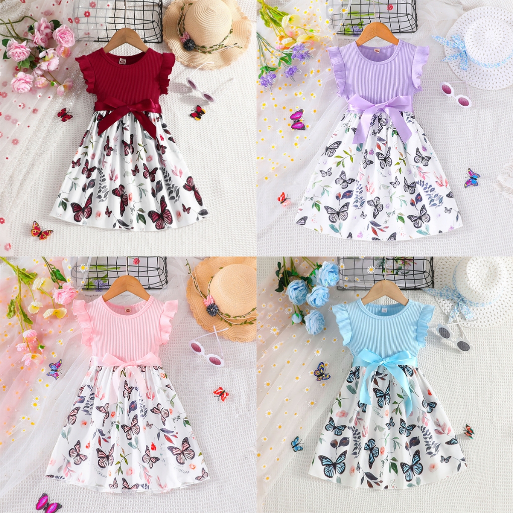 【Ready Stock Selangor】Baju Raya Budak Perempuan 3-7 Tahun | Gaun Kanak ...
