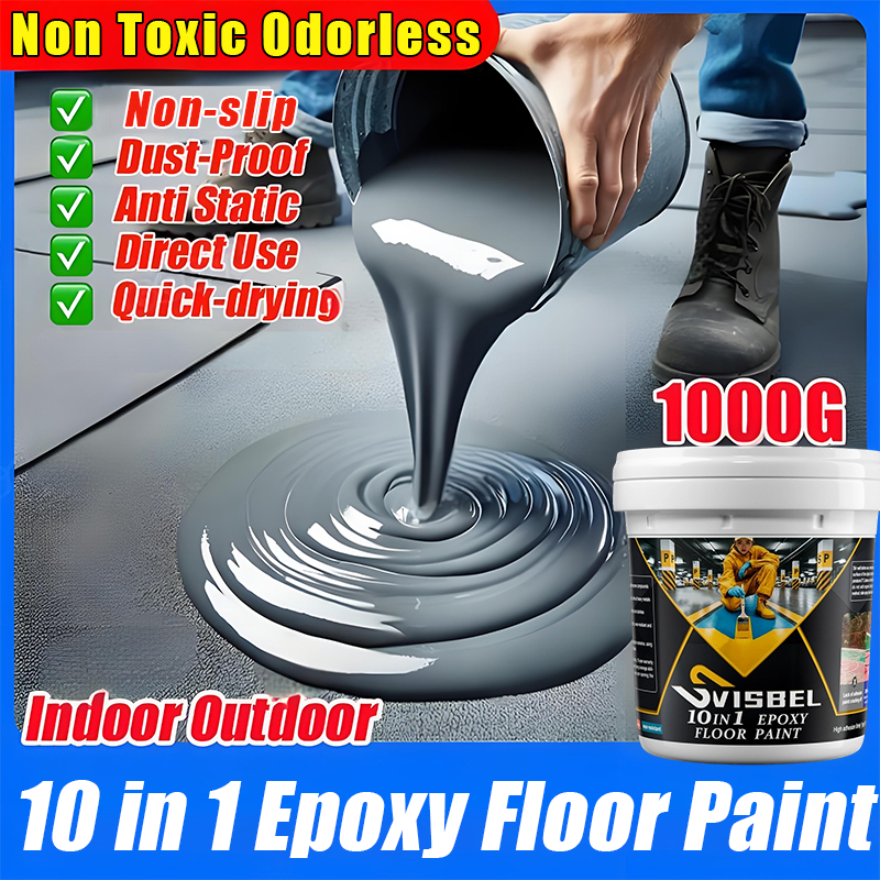 10 In 1 Epoxy Floor Paint 1KG Protective Waterproof and Sunscreen ...