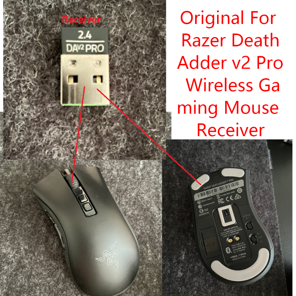 1PCS Original For Razer DeathAdder v2 Pro Wireless Gaming Mouse ...
