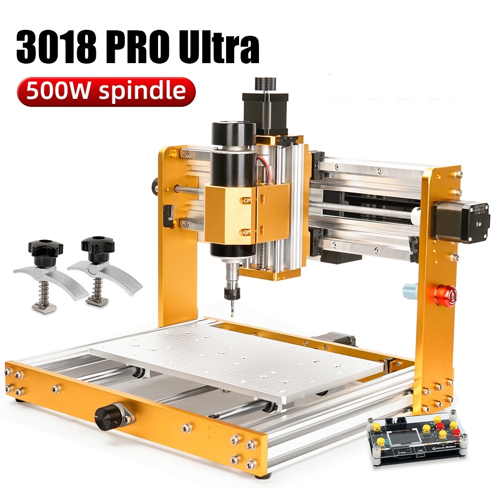 LUNYEE 3018 Pro Ultra CNC Router 500W All-Metal Engraver Machine Limit Switch E-Stop with GRBL ...