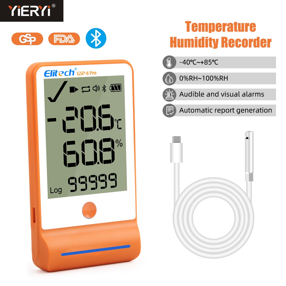 YIERYI Jingchuang GSP-6PRO Temperature and Humidity Recorder GSP ...