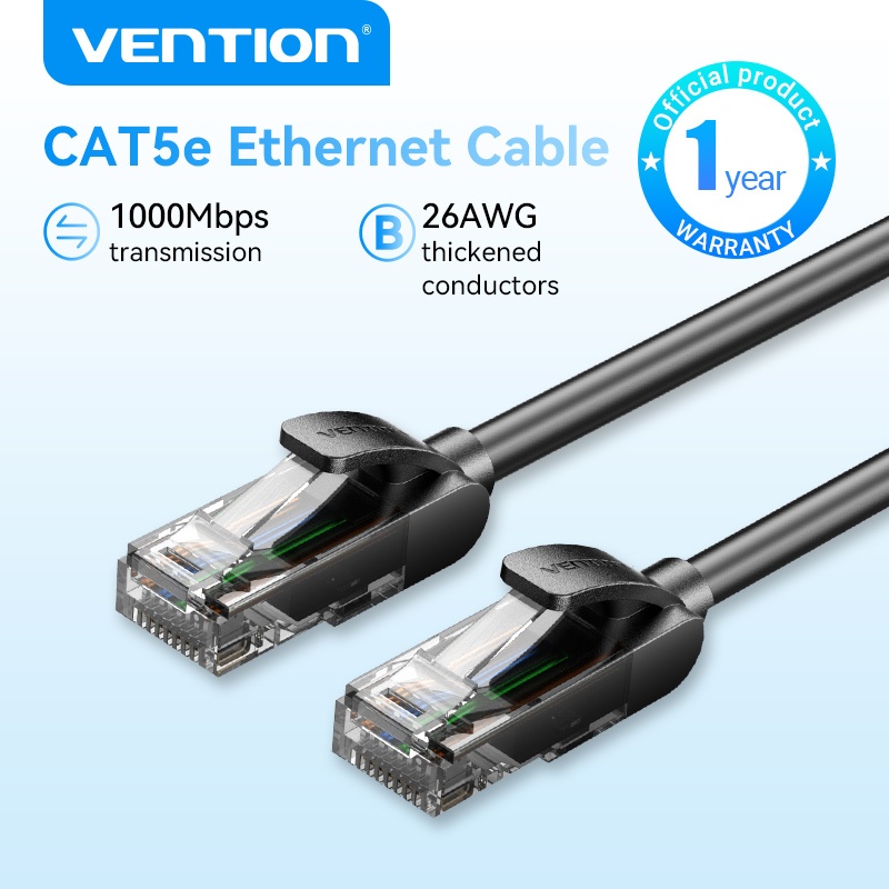 Vention Premium Cat5e UTP Ethernet Patch Cable - 1000Mbps High-Speed ...