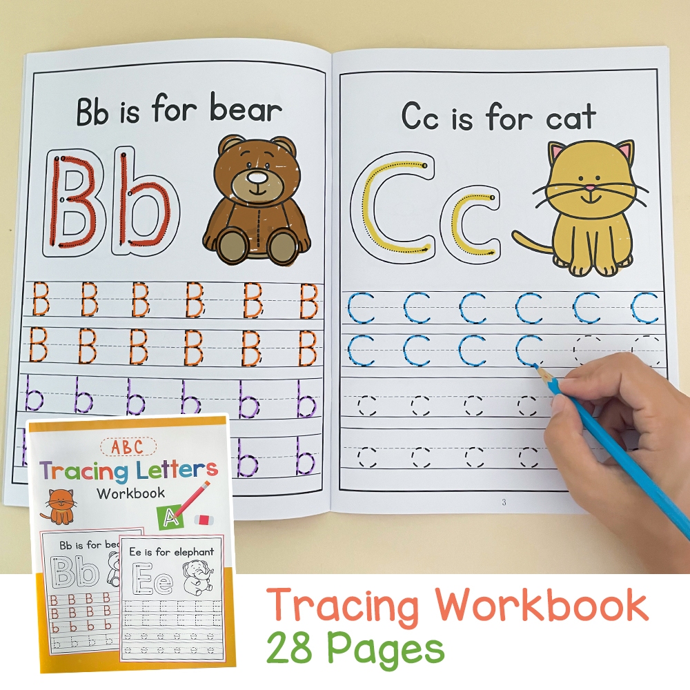 36Pages Letter & Number Tracing Practice Workbook for Kids Toddlers ...