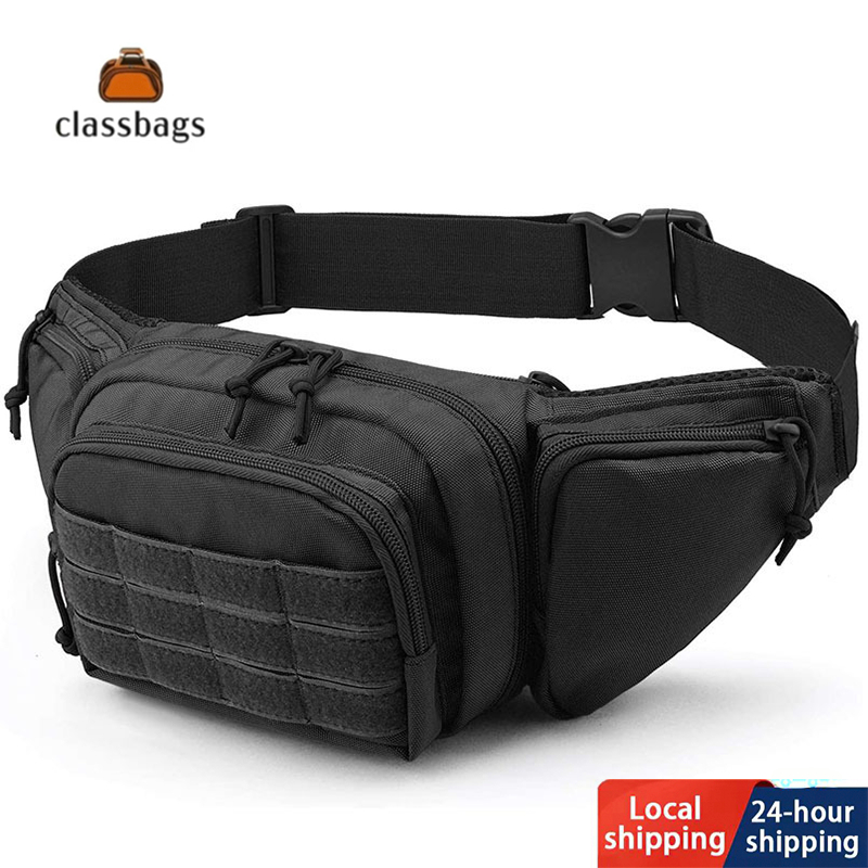 [Ready Stock]Outdoor Sports Men's Waist Bag Waterproof Shoulder ...