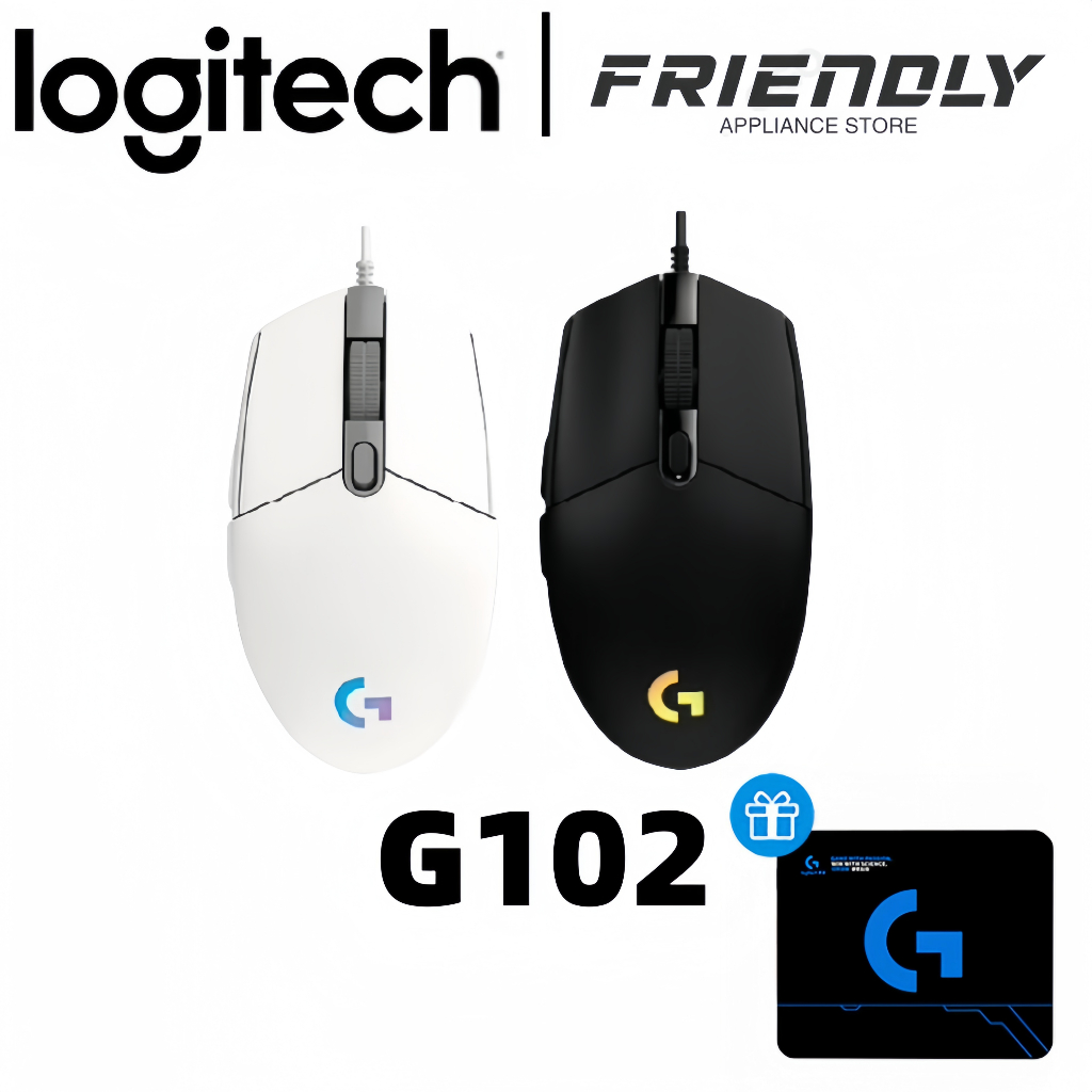 LOGITECH G102 Gaming Mouse with LIGHTSYNC RGB, 6 Programmable Buttons ...