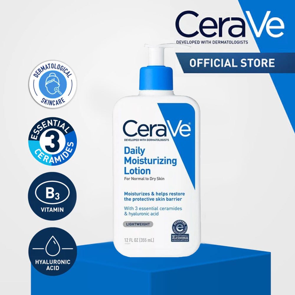 CeraVe Daily Moisturising Lotion for Normal to Very Dry Skin (88ml/355ml/473ml) | Oil-Free ...