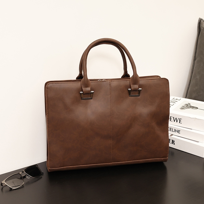 Business Office Bag Men Vintage Briefcase Casual Work Handbag Laptop ...