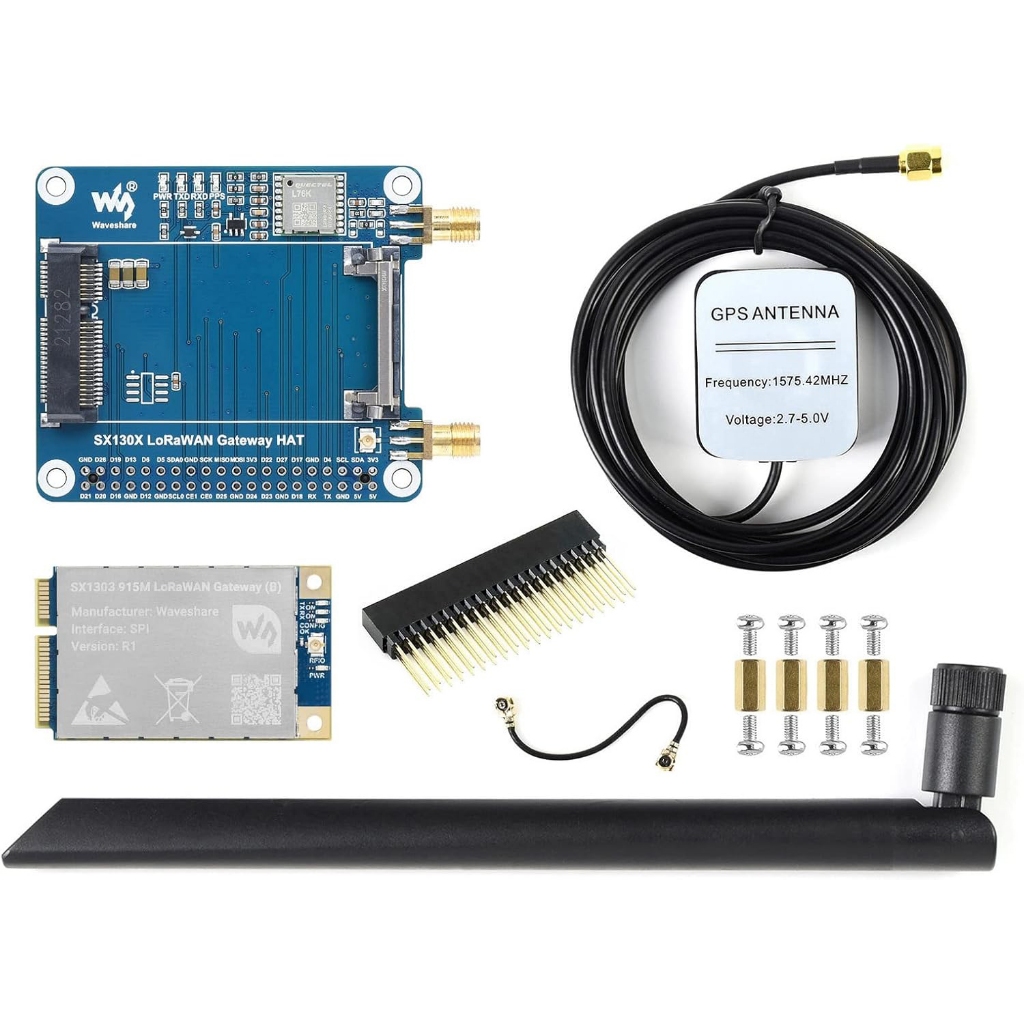 LoRaWAN Gateway GPS LoRa IoT Projects Expansion HAT Set for RasPi RPI ...