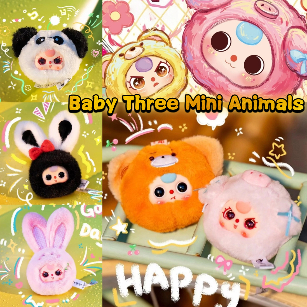 Baby Three Mini Animals | Baby Three Mini Zoo Plush Doll Blind Box ...