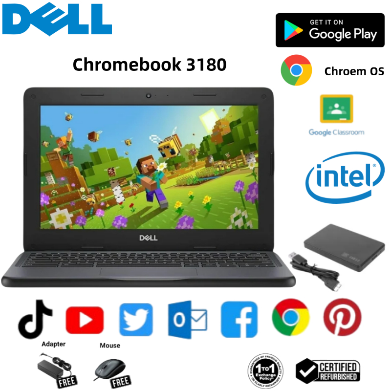 Dell 3180 Education Chromebook 4GB RAM 16GB SSD up to 256GB TF gaming ...