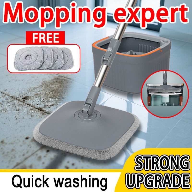 Spin Mop Clean Water and Sewage Separation With Bucket Magic Rotating ...