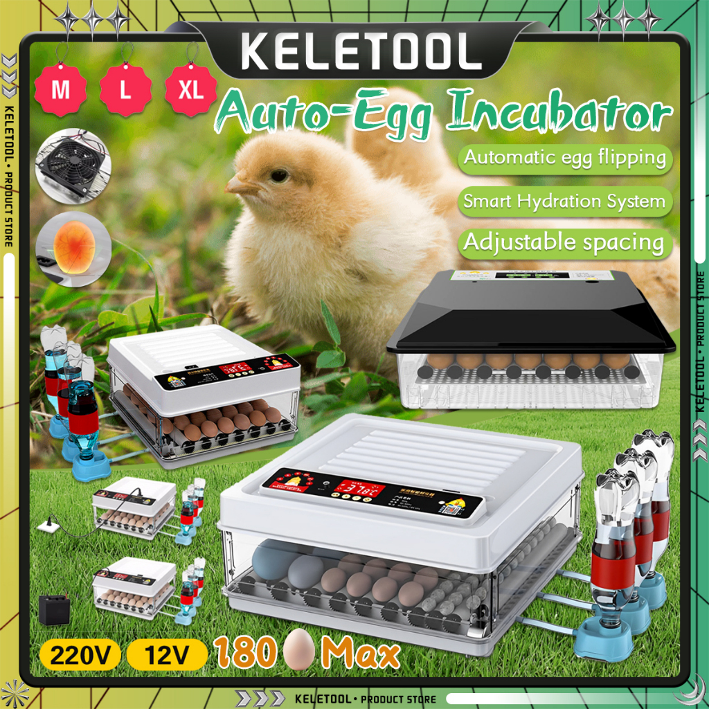 180 Egg Incubator Large Capacity Mini Incubator For Chicken Poultry ...