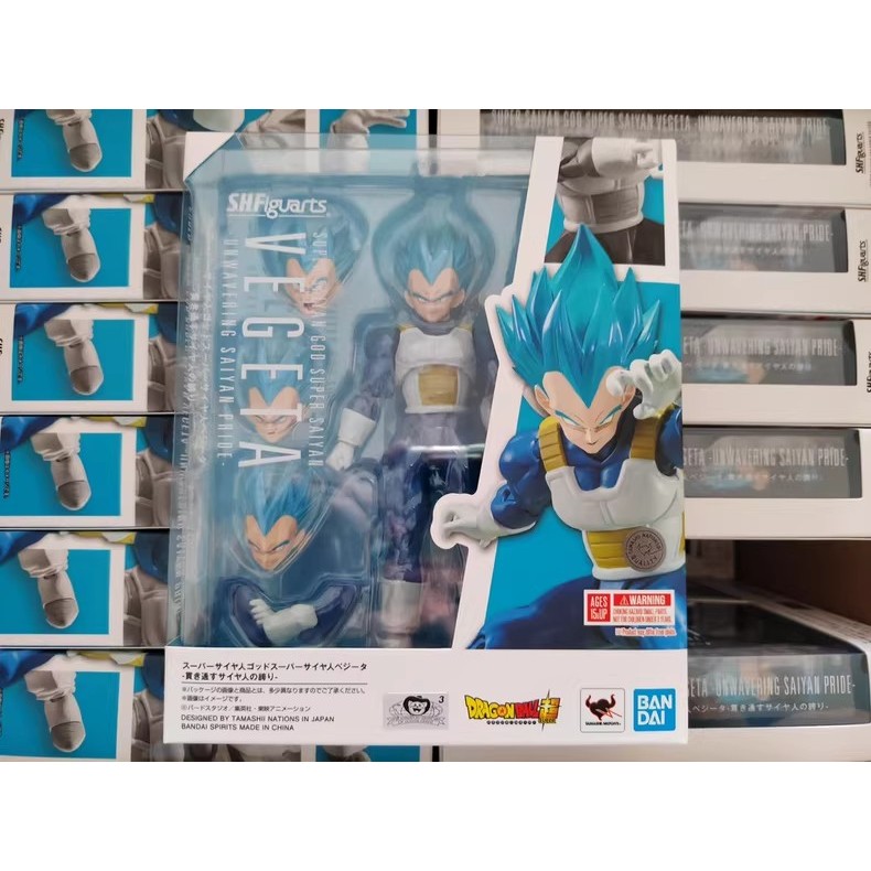 Bandai SHF Dragon Ball Super Blue Vegeta Blue God Super Warrior Super ...