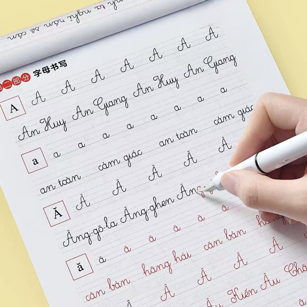 Vietnamese Calligraphy Practice Book Children Student Handwriting ...