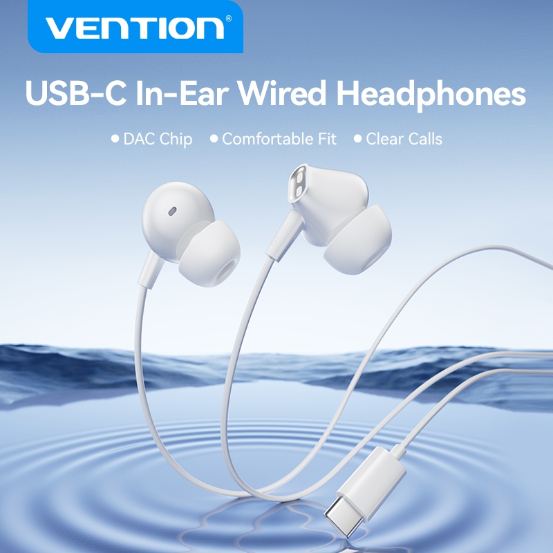 Vention ECHO LITE USB-C DAC Wired Headphones - HD Sound DAC Chip Zero ...