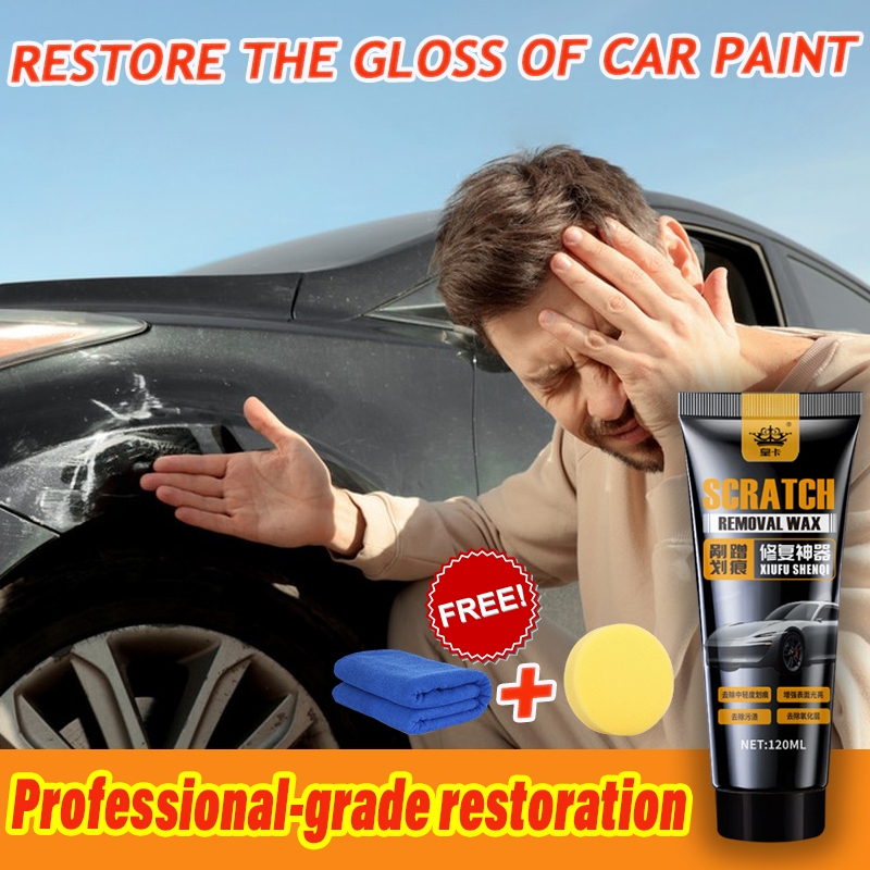 Save time and money! LMM Car scratch remover Polish wax Hilangkan calar ...