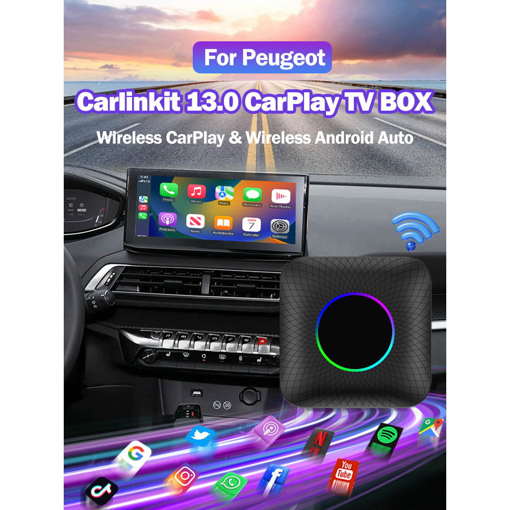 Carlinkit 2025 CarPlay Ai Box Wireless Android 13 System Wireless ...