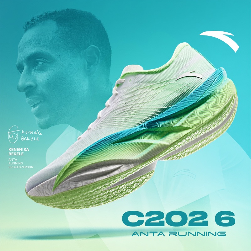 [MARATHON 4H30] ANTA Men C202 6 Running Shoe Race Training Carbon Plate LSD Kasut Larian ...