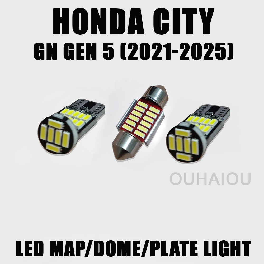 FOR Honda City GN Gen 5 2021 2022 2023 2024 2025 LED Map Dome Trunk ...