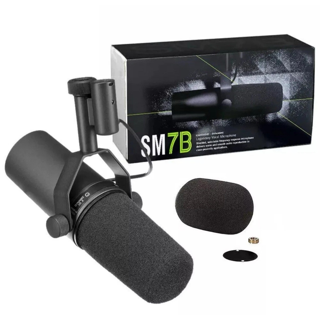 Shure SM7B Vocal Dynamic Microphone - for Broadcast, Podcasting ...