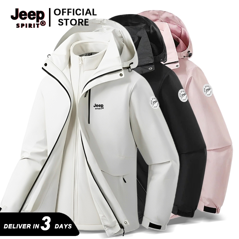 Jeep Spirit Winter Hiking Jacket Unisex Sports Coats Windbreaker ...