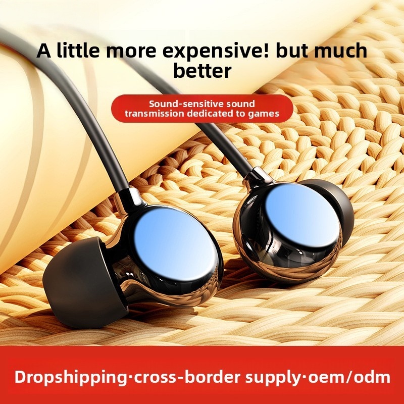 In ear wired ceramic earphones with microphone sleep earphones 3.5mm ...