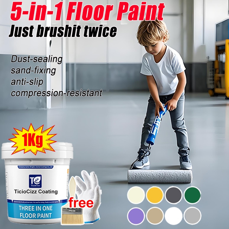 【100 years without shedding】epoxy floor paint cat lantai simen epoxy ...