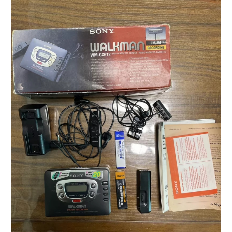90s Sony GX Series Sony WM-GX612 Cassette Walkman - Complete Boxed Set ...
