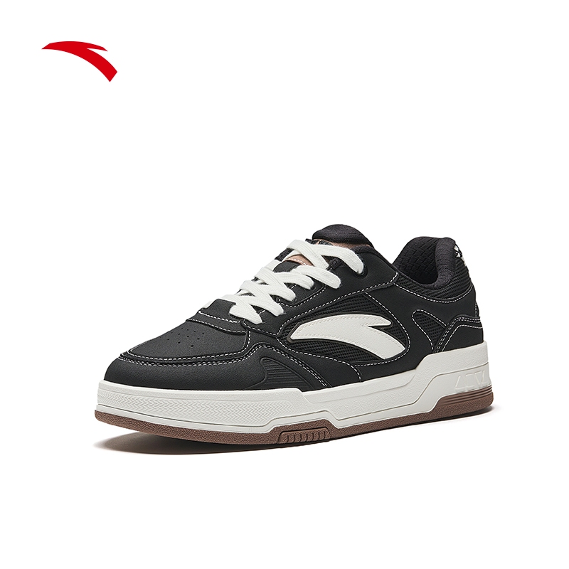 ANTA Men Skate Shoes Classic Versatile Streetwear Retro Black White ...