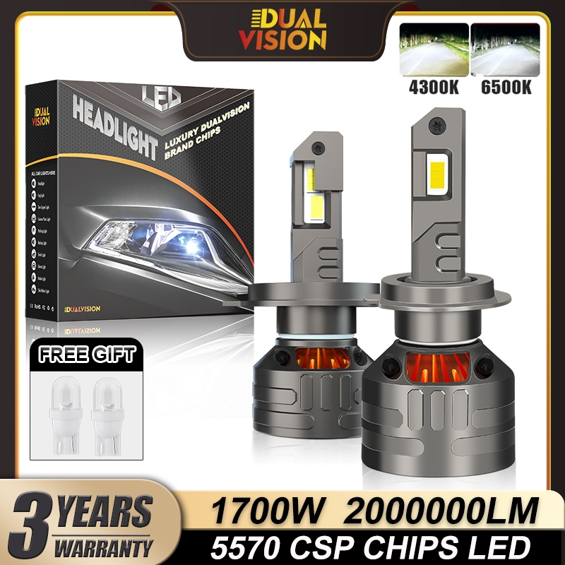 2pc H7 H4 H11 LED Canbus Car Headlight Bulbs 4300K 6500K H1 HB3 9005 HB4 9006 9012 Fog Lights ...